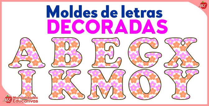 Moldes de letras decoradas