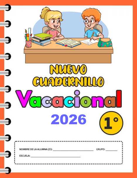 CUADERNILLO VACACIONAL PRIMAVERA 1° PRIMARIA