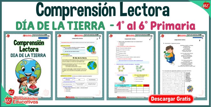 COMPRENSIÓN LECTORA DIA DE LA TIERRA PRIMARIA