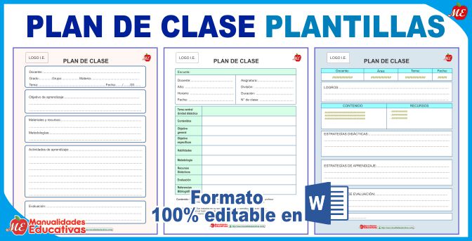 PLAN DE CLASE PLANTILLAS
