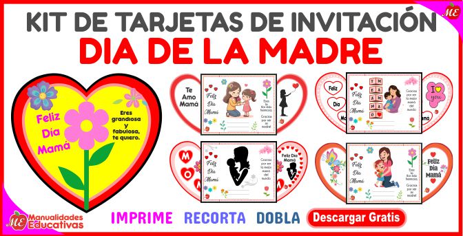 TARJETAS DE INVITACIÓN DIA DE LA MADRE