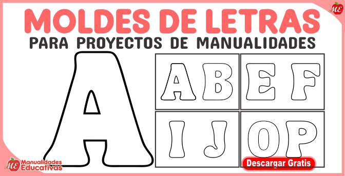 MOLDES DE LETRAS PARA PROYECTOS DE MANUALIDADES