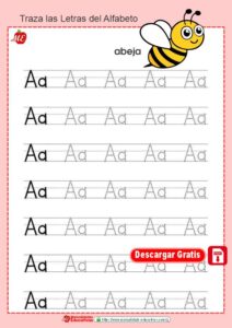 Traza las letras del alfabeto
