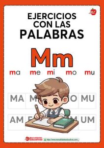 CUADERNO DE EJERCICIOS CON LAS PALABRAS Mm
