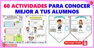 60 ACTIVIDADES PARA CONOCER MEJOR A TUS ALUMNOS