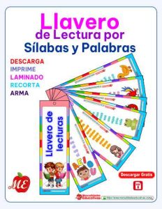 Llavero de Lectura por Sílabas y Palabras