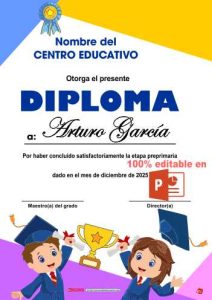 Plantillas de Diplomas para cierre del año escolar