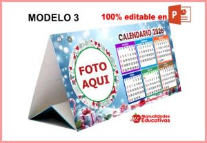 CALENDARIO DE ESCRITORIO TRIANGULAR