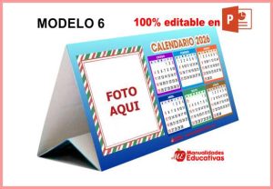 CALENDARIO DE ESCRITORIO TRIANGULAR