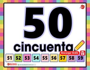 Carteles de Números del 10 al 1000