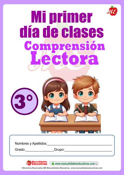 PRIMER DIA DE CLASES COMPRENSION LECTORA 3°