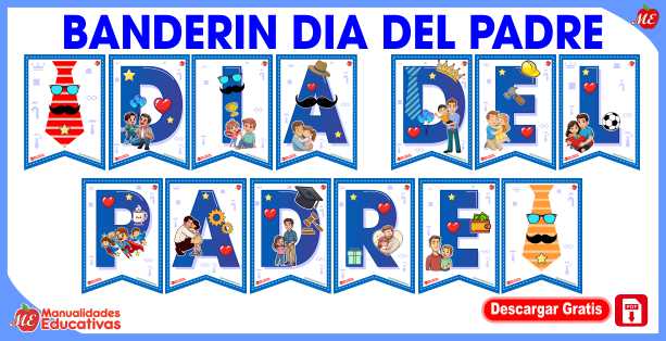 BANDERINES DIA DEL PADRE